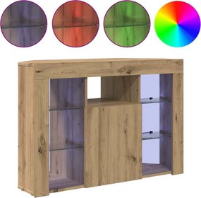 vidaXL Rohový LED TV stojan 100x40x68cm Kompozitní dřevo [889794] Barva: Bílá