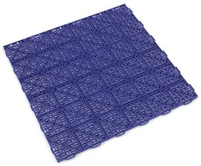 Plastová děrov. dlažba Linea Marte 56,3 x 56,3 x 1,3 cm, modrá