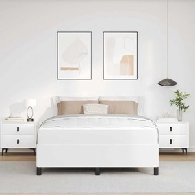 Rám postele s matrací Bílá 160 x 200 cm textil 3399010