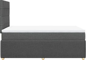 Box spring postel s matrací tmavě šedá 120x190 cm textil 3291996