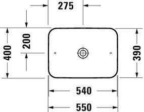 Duravit Cape Code - Umyvadlová mísa, 55x40 cm, bílá 2347550000