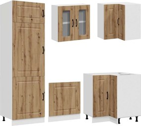14dílná sada kuchyňských skříněk "Kalmar" dub artisan kompozit 3314980