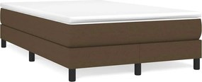 Rám postele s boxspringem tmavě hnědá 120 x 200 cm textil 3120503
