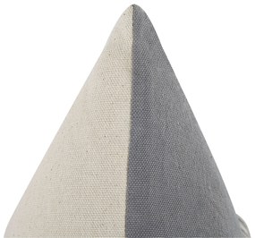Sada 2 tkaných bavlněných polštářů se střapci 45 x 45 cm béžové/šedé ALOCASIA Beliani