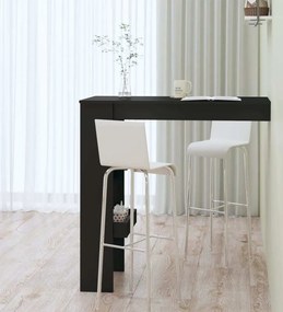 vidaXL Nástěnný barový stolek 102x45x103,5 cm kompozitní dřevo [811782] Barva: hnědý dub