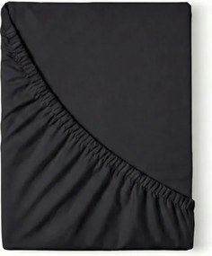 Kvalitex Bavlněné prostěradlo napínací černé 90x200cm
