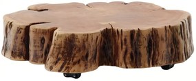 Dřevěný konferenční stolek Kave Home Essi 85 x 95 cm