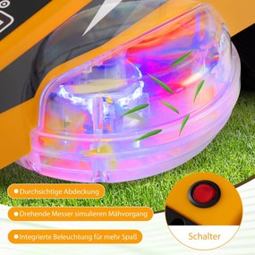 Costway 12 V sekačka na trávu s dvojitými ovládacími pákami a LED světly