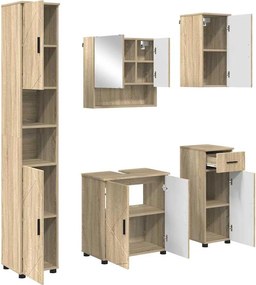 Sada koupelnového nábytku 5 ks Sonoma dub 61 x 35 x 64 cm 3392995