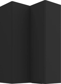 ARIA cc | horní kuchyňská skříňka 60x60 GN-108 2F (90°) rohová s policemi | EXTRA VYSOKÁ | 60x60 cm | černá