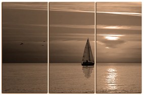 Obraz na plátně - Loď při západu slunce 1247FB (120x80 cm)