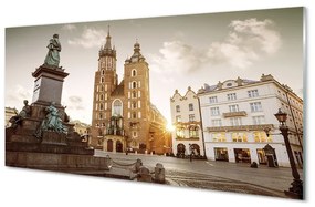 Obraz na skle Memorial Church Krakow 125x50 cm