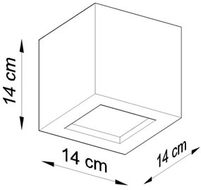 Sollux SL.0872 - Nástěnné svítidlo LEO 1xE27/60W/230V černá