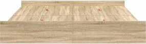 Rám postele s úložným prostorem s čelo Sonoma dub 200 x 200 cm 3335263