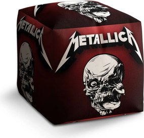 Sablio Taburet Cube METALLICA Death metal - 60x60x60 cm