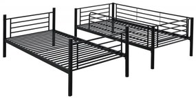 Rozložitelná patrová postel BUNKY Halmar Černá