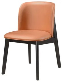Dřevěná židle oranžová RINDO