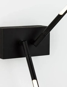 Designové nástěnné svítidlo Raccio B 6 černé