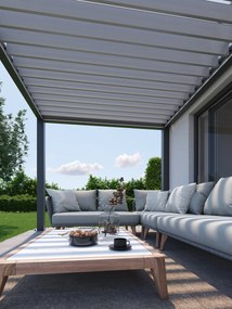 Biohort Hliníková Pergola 3x3,5, tmavě šedá metalíza