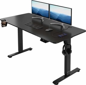 Deuba Elektrický Psací stůl L černá