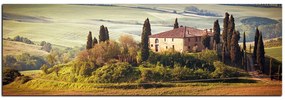 Obraz na plátně - Italská venkovská krajina - panoráma 5156A (120x45 cm)