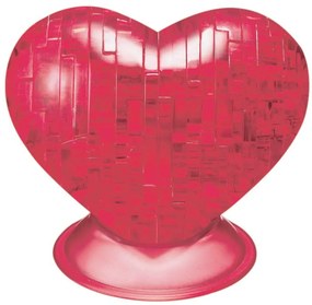 HCM KINZEL 3D Crystal Puzzle, Srdce červené