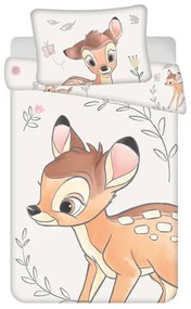 Jerry Fabrics Povlečení do postýlky Bambi Beige baby 100x135, 40x60 cm