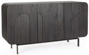 BIZZOTTO dřevěný příborník ORISSA černý 42x145 cm 0747225