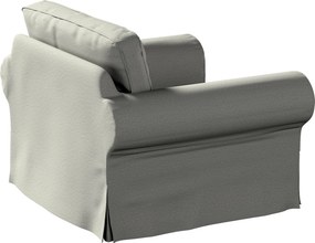 Potah na křeslo IKEA Ektorp barva šedá látka pletený vzor