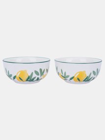 Sinsay - Keramické misky s motivem citronů 2 pack - zelená
