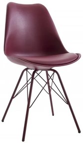 Červená kožená židle Scandinavia Meisterstück