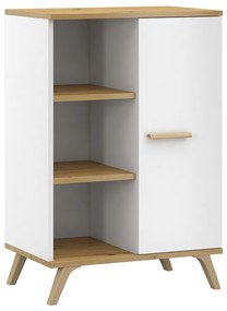 Obývací sestava RALF H Bílá + dub artisan