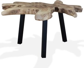 Konferenční stolek pravé teakové dřevo 80 x 70 x 38 cm 244550