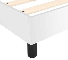 Box spring postel s matrací bílá 140x200 cm umělá kůže,  3144262