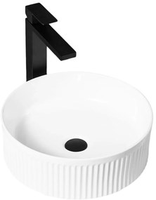 Rea Selina, umyvadlo na desku 355x355x110 mm, bílá, REA-U6945