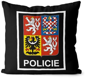 Polštář Policejní erb (Velikost: 40 x 40 cm)