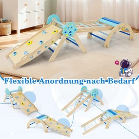 Costway 9 v 1 Montessori prolézačka sada s lezeckým obloukem