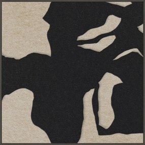 3D obraz s rámem/akustický 102x102 cm Silent Shadow 1 – Malerifabrikken