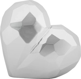 Váza Heart 18 cm stříbrná