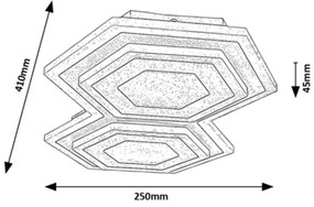 Rabalux 71114 - LED Stropní svítidlo BITSI LED/44W/230V 3000/6000K