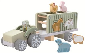 2Kids Toys Dřevěné auto se zvířátky