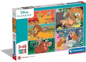 252855 Dětské puzzle - Disney - 3x48ks