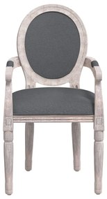 Jídelní židle tmavě šedá 54 x 56 x 96,5 cm textil,  344481