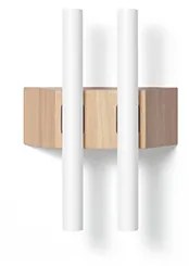 Designové dřevěné svítidlo Minimism Double Dekor: Přírodní dubové dřevo, Výška: 300 mm
