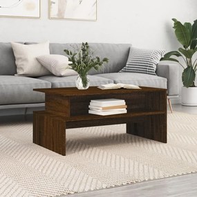 vidaXL Konferenční stolek 90 x 55 x 42,5 cm kompozitní dřevo [834278] Barva: bílá s vysokým leskem