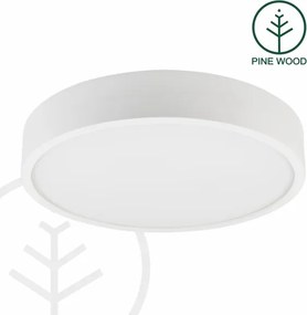 Stropní svítidlo NATURAL 5xE27/15W/230V pr. 47,5 cm borovice/bílá