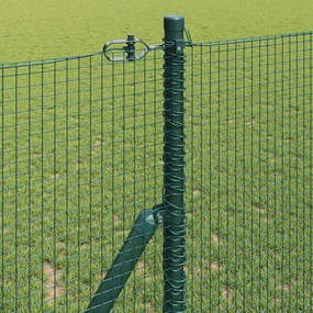 Zemní upevnění svařované drátěné ploty 10 x 1,4 m Zelená 3351699