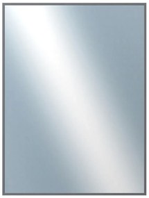 DANTIK - Zarámované zrcadlo - rozměr s rámem cca 60x80 cm z lišty Hliník platina | P03-019 (7003019)