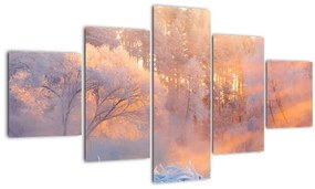 Obraz - Mrazivé svítání (125x70 cm)