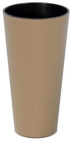 PROSPERPLAST Květináč - TUBUS SLIM Eco Wood Průměr: 25 cm, Barva: zelená
